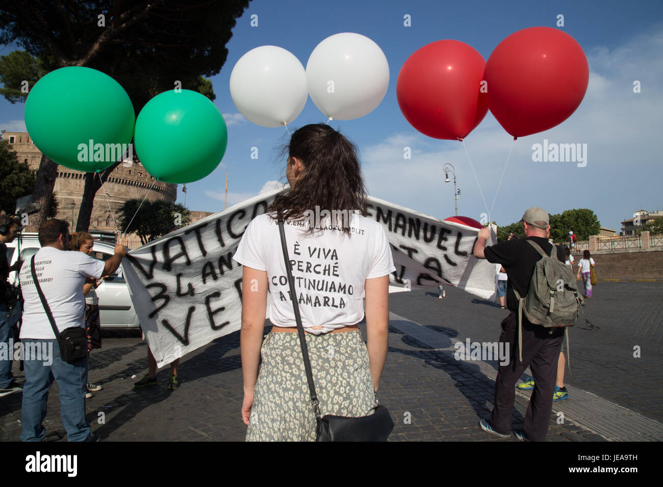 Roma, Italy. 22nd June, 2017. Sit-In to remember Emanuela Orlandi ...