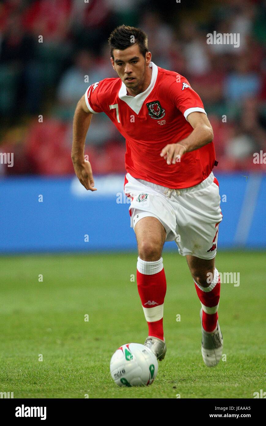JOE LEDLEY WALES & CARDIFF CITY FC MILLENNIUM STADIUM CARDIFF WALES 08 ...