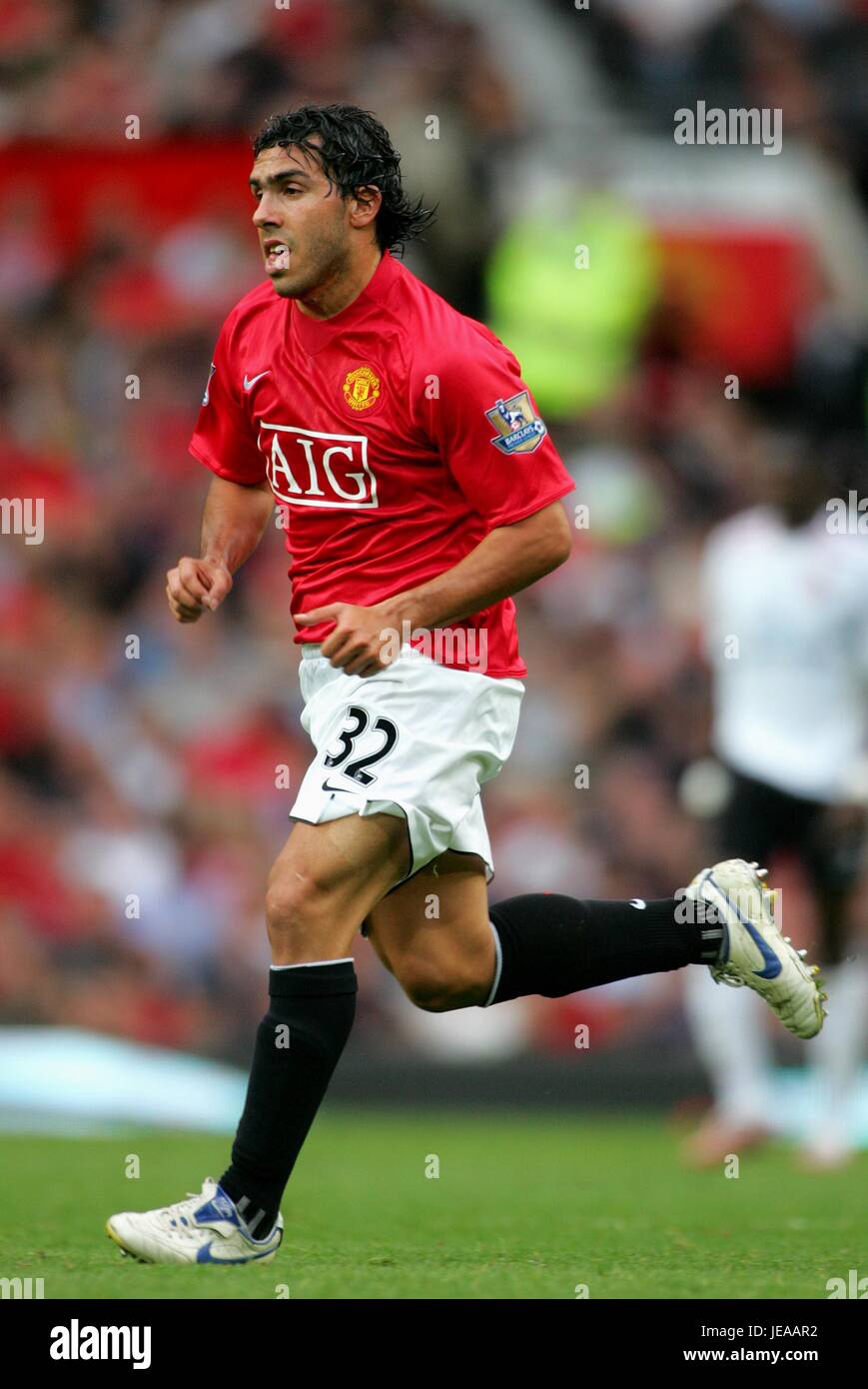 CARLOS TEVEZ MANCHESTER UNITED FC OLD TRAFFORD MANCHESTER ENGLAND 01 ...