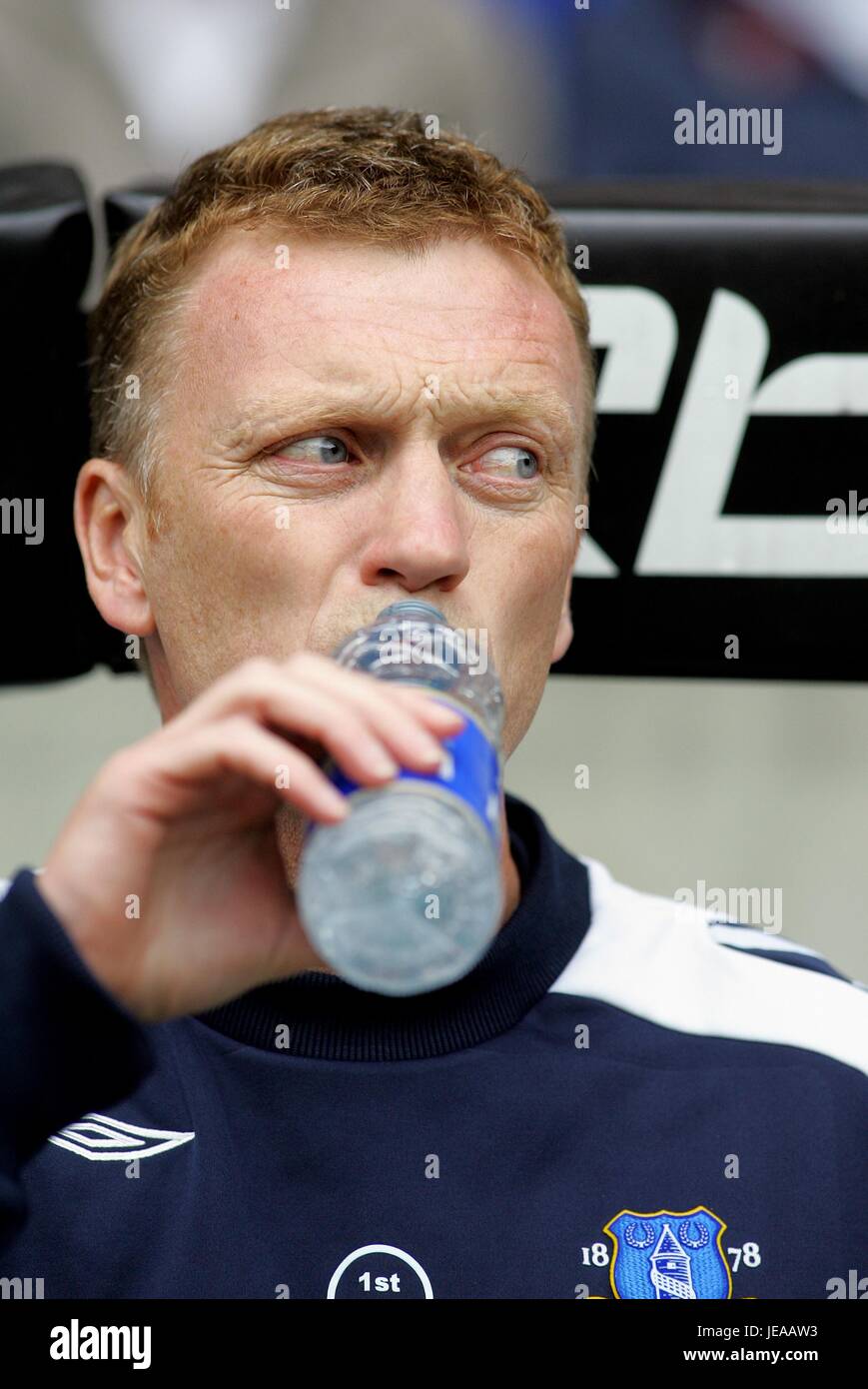 DAVID MOYES EVERTON MANAGER REEBOK STADIUM BOLTON ENGLAND 01 September ...