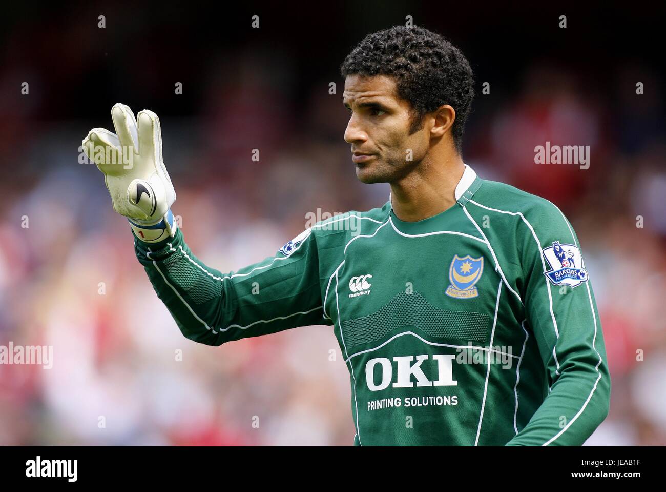 DAVID JAMES PORTSMOUTH FC EMIRATES STADIUM ARSENAL LONDON ENGLAND 02 ...