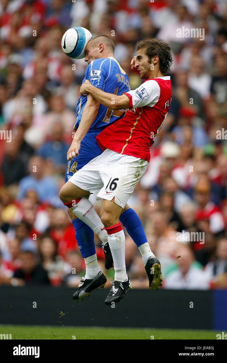 MATT TAYLOR & MATHIEU FLAMINI ARSENAL V PORTSMOUTH EMIRATES STADIUM ...