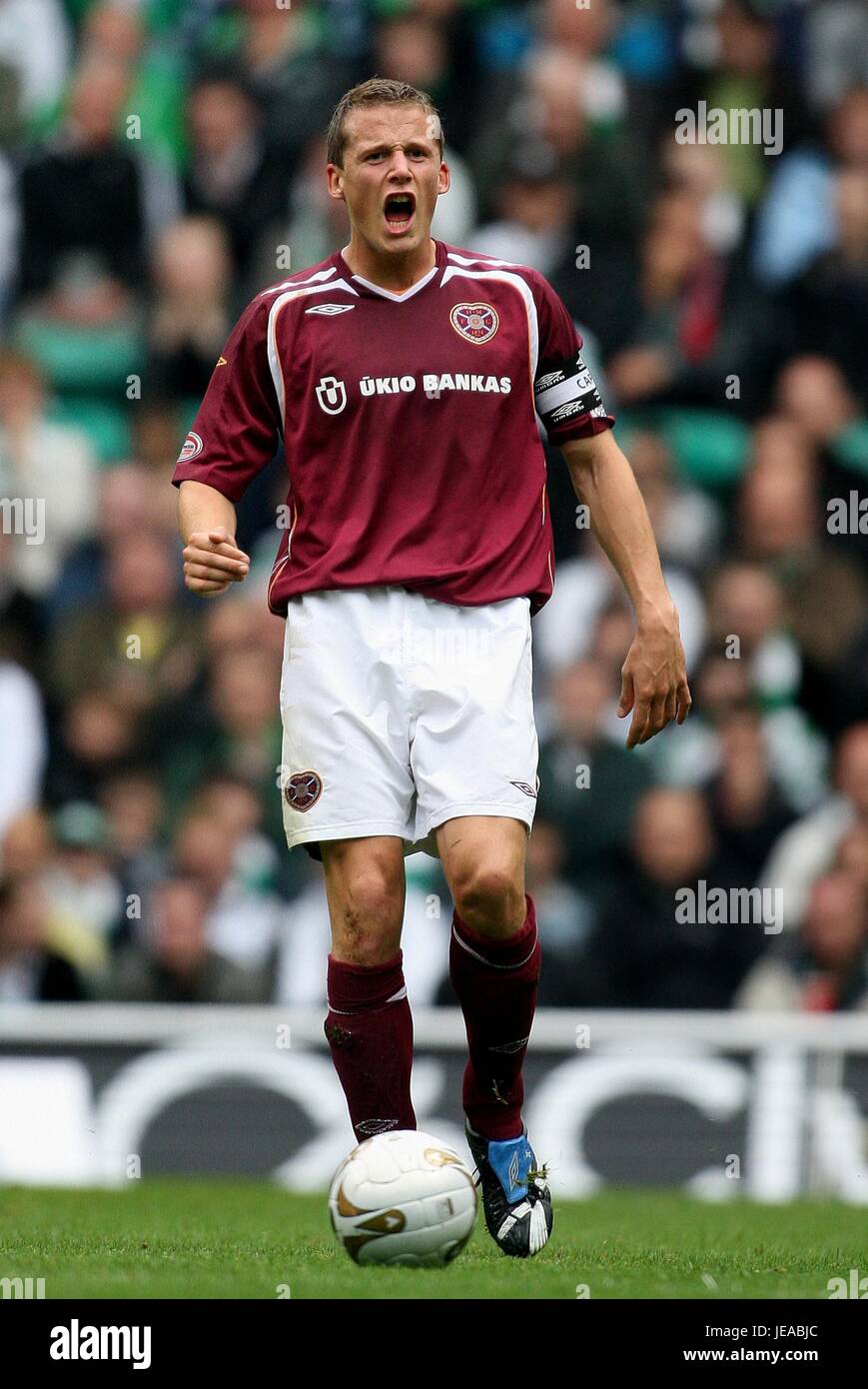 CHRISTOPHE BERRA HEART OF MIDLOTHIAN FC CELTIC PARK GLASGOW SCOTLAND 25 ...