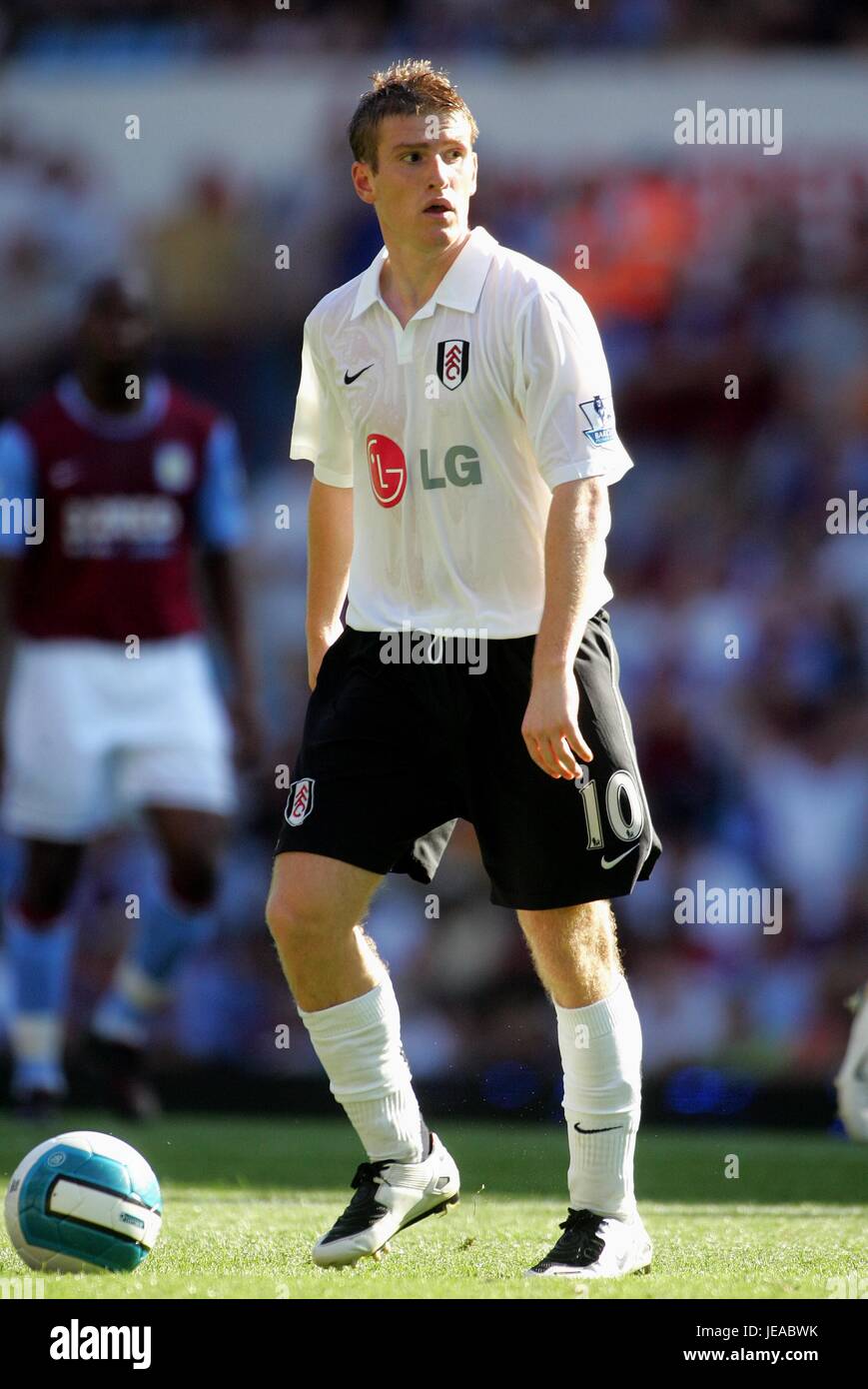 STEVEN DAVIS FULHAM FC VILLA PARK BIRMINGHAM ENGLAND 25 August 2007 ...