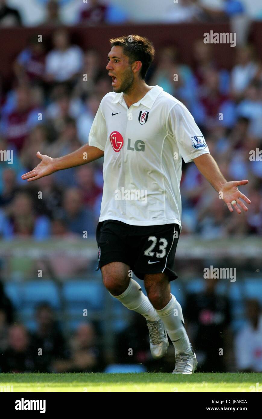 CLINT DEMPSEY FULHAM FC VILLA PARK BIRMINGHAM ENGLAND 25 August 2007 ...