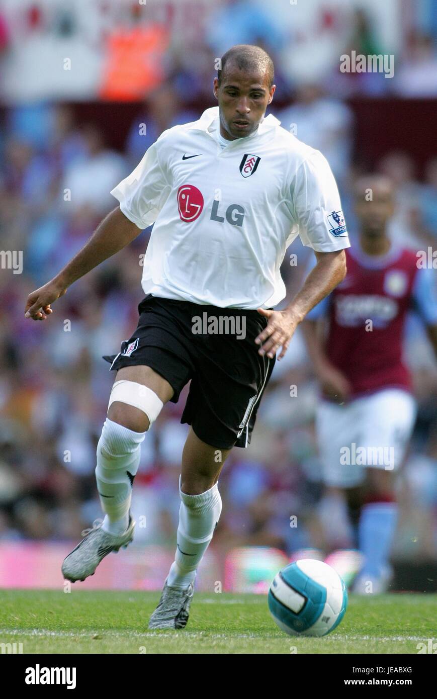 DIOMANSY KAMARA FULHAM FC VILLA PARK BIRMINGHAM ENGLAND 25 August 2007 ...