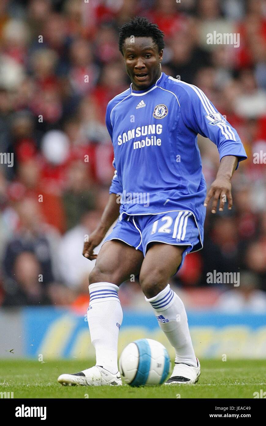 JOHN OBI MIKEL CHELSEA FC ANFIELD LIVERPOOL ENGLAND 19 August 2007 ...