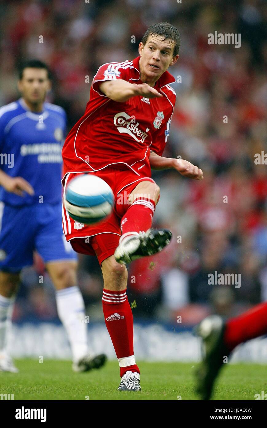 DANIEL AGGER LIVERPOOL FC ANFIELD LIVERPOOL ENGLAND 19 August 2007 ...