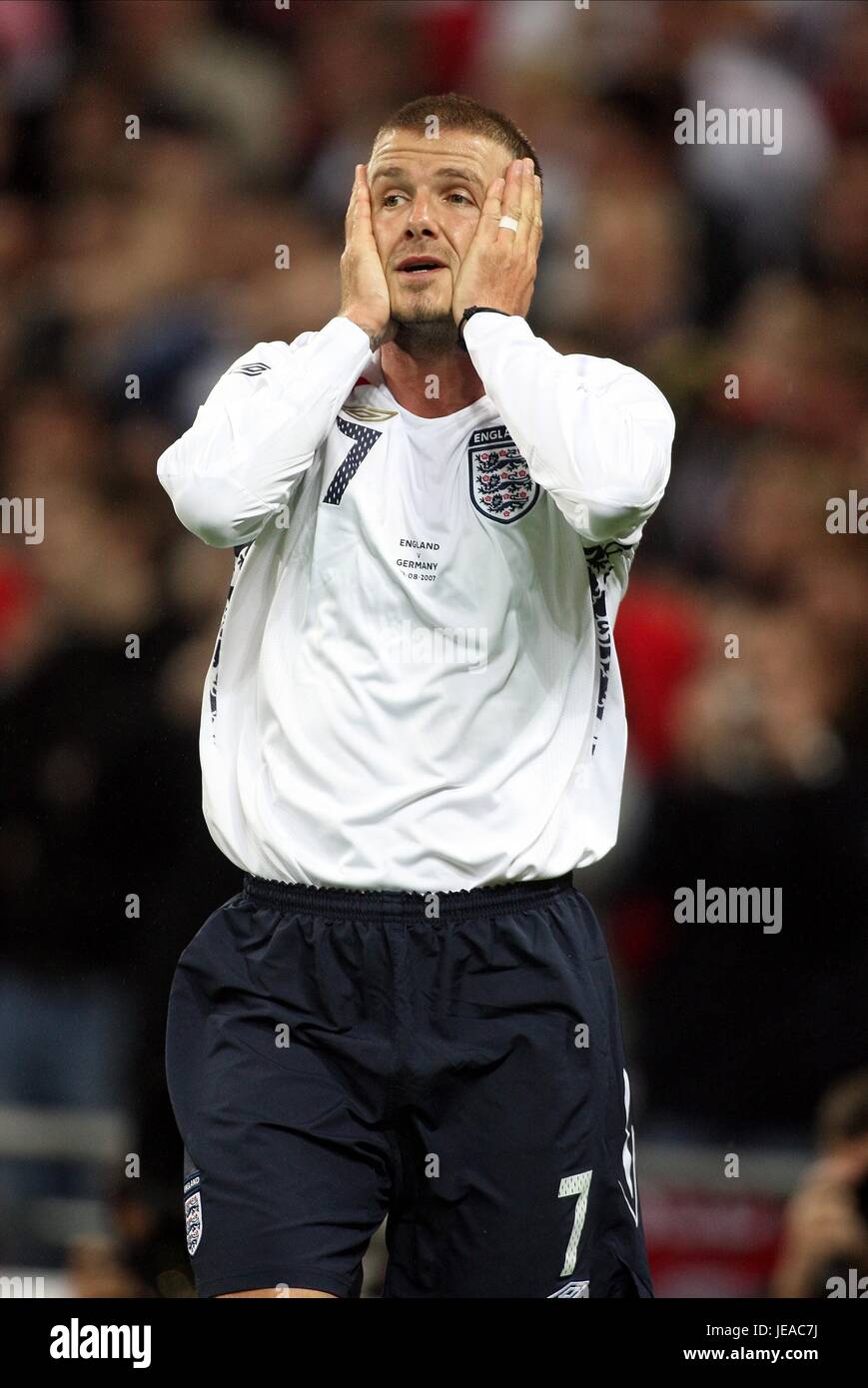 DAVID BECKHAM MISSES CHANCE ENGLAND V GERMANY WEMBLEY LONDON ENGLAND 22 ...
