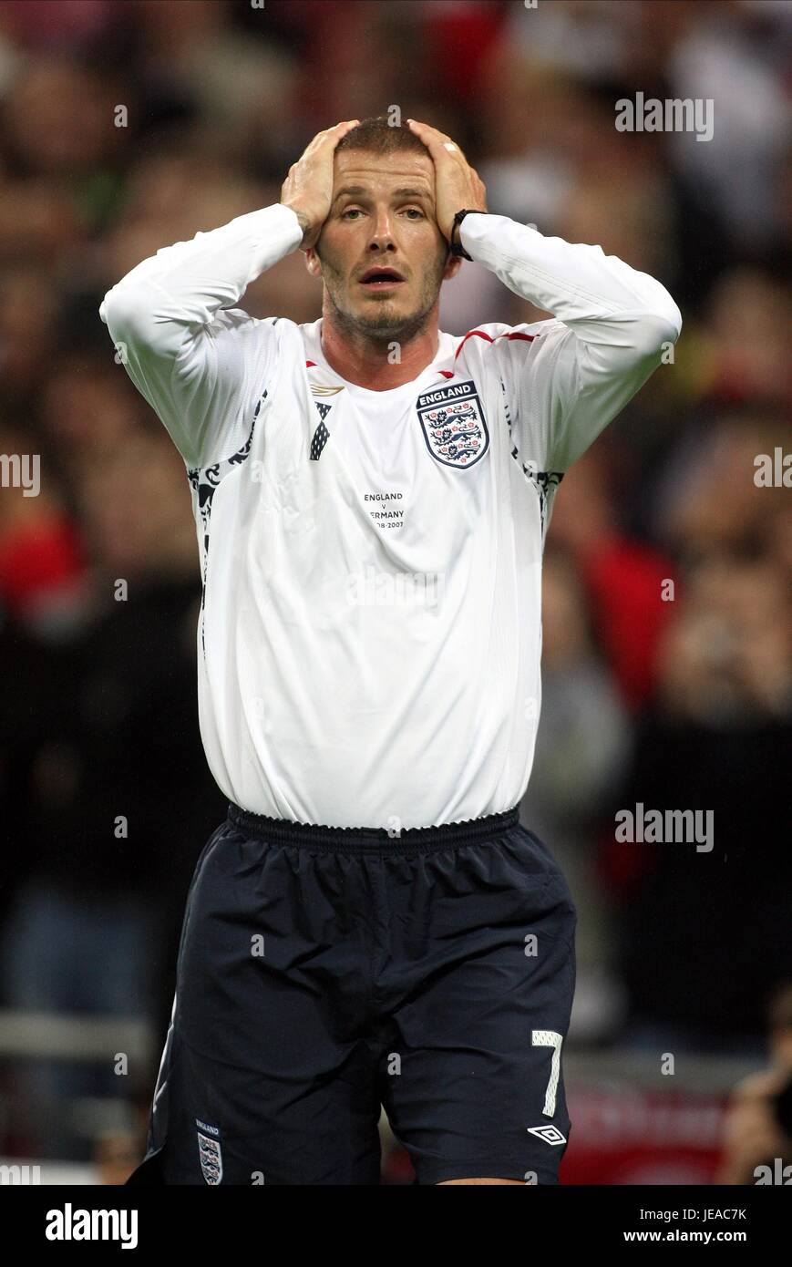 DAVID BECKHAM MISSES CHANCE ENGLAND V GERMANY WEMBLEY LONDON ENGLAND 22 ...