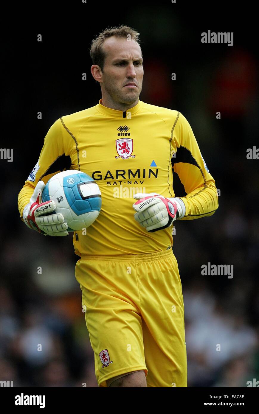 MARK SCHWARZER MIDDLESBROUGH FC CRAVEN COTTAGE LONDON GREAT BRITAIN 18 ...