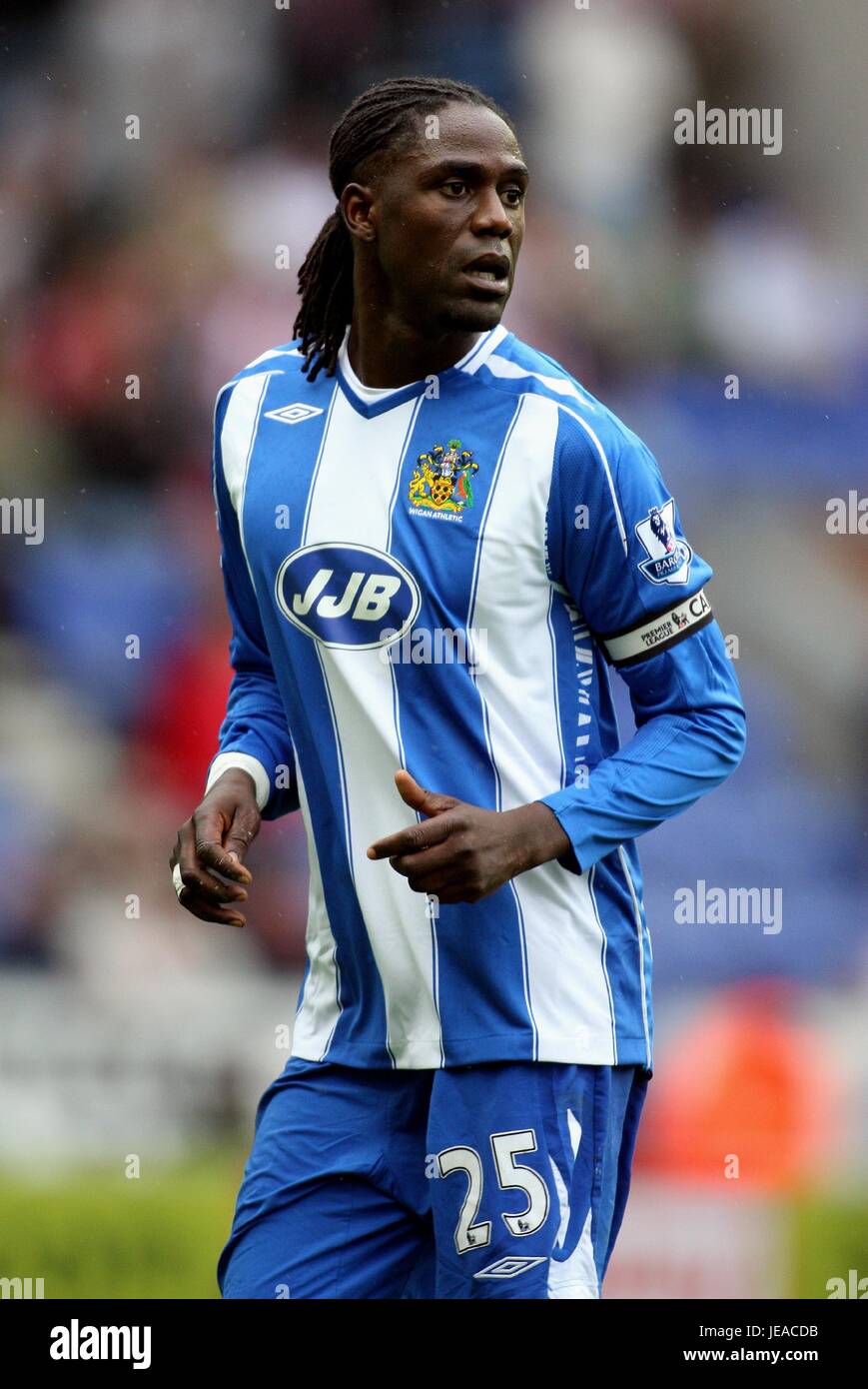 MARIO MELCHIOT WIGAN ATHLETIC FC JJB STADIUM WIGAN ENGLAND 18 August ...