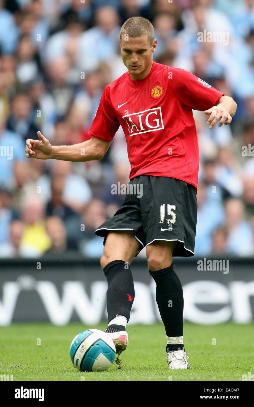 NEMANJA VIDIC MANCHESTER UNITED FC CITY OF MANCHESTER STADIUM ...