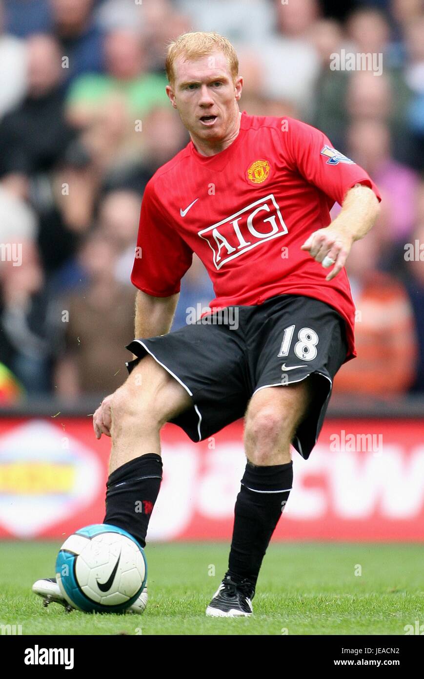 PAUL SCHOLES MANCHESTER UNITED FC CITY OF MANCHESTER STADIUM MANCHESTER ...