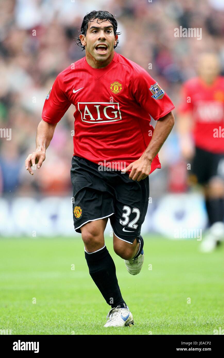 CARLOS TEVEZ MANCHESTER UNITED FC CITY OF MANCHESTER STADIUM MANCHESTER ...