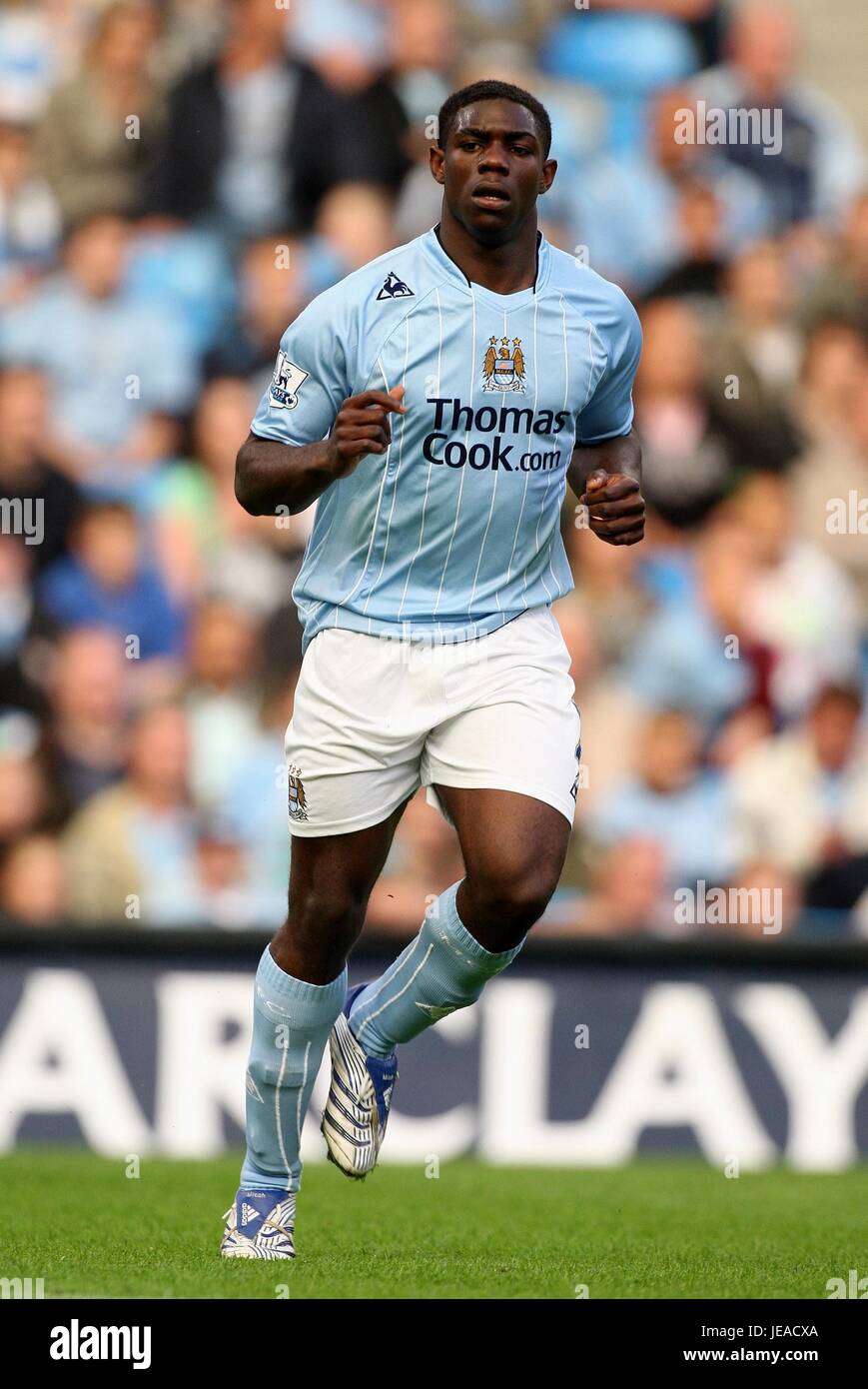 MICAH RICHARDS MANCHESTER CITY FC CITY OF MANCHESTER STADIUM MANCHESTER ...