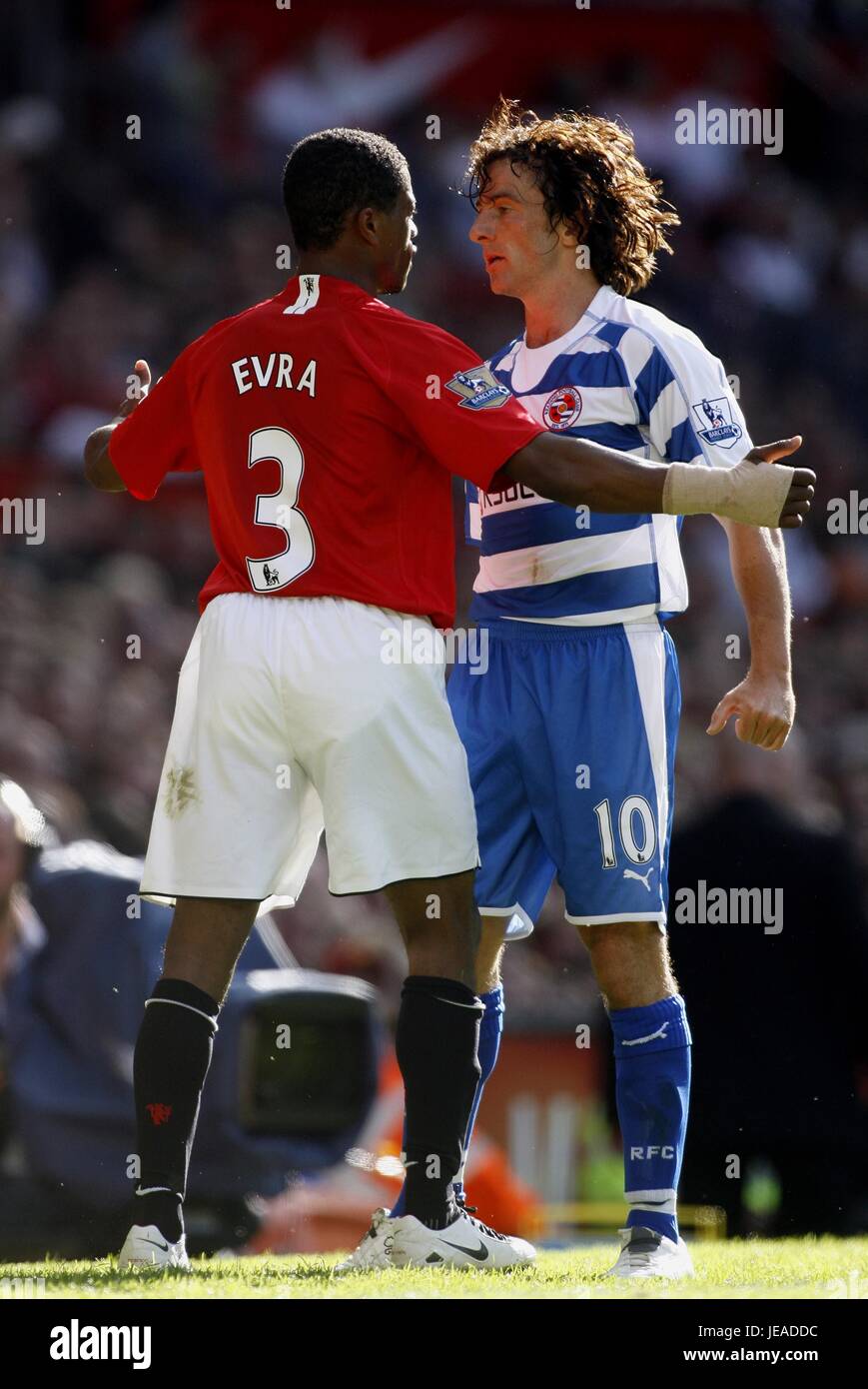 STEPHEN HUNT & PATRICE EVRA MANCHESTER UNITED V READING OLD TRAFFORD ...