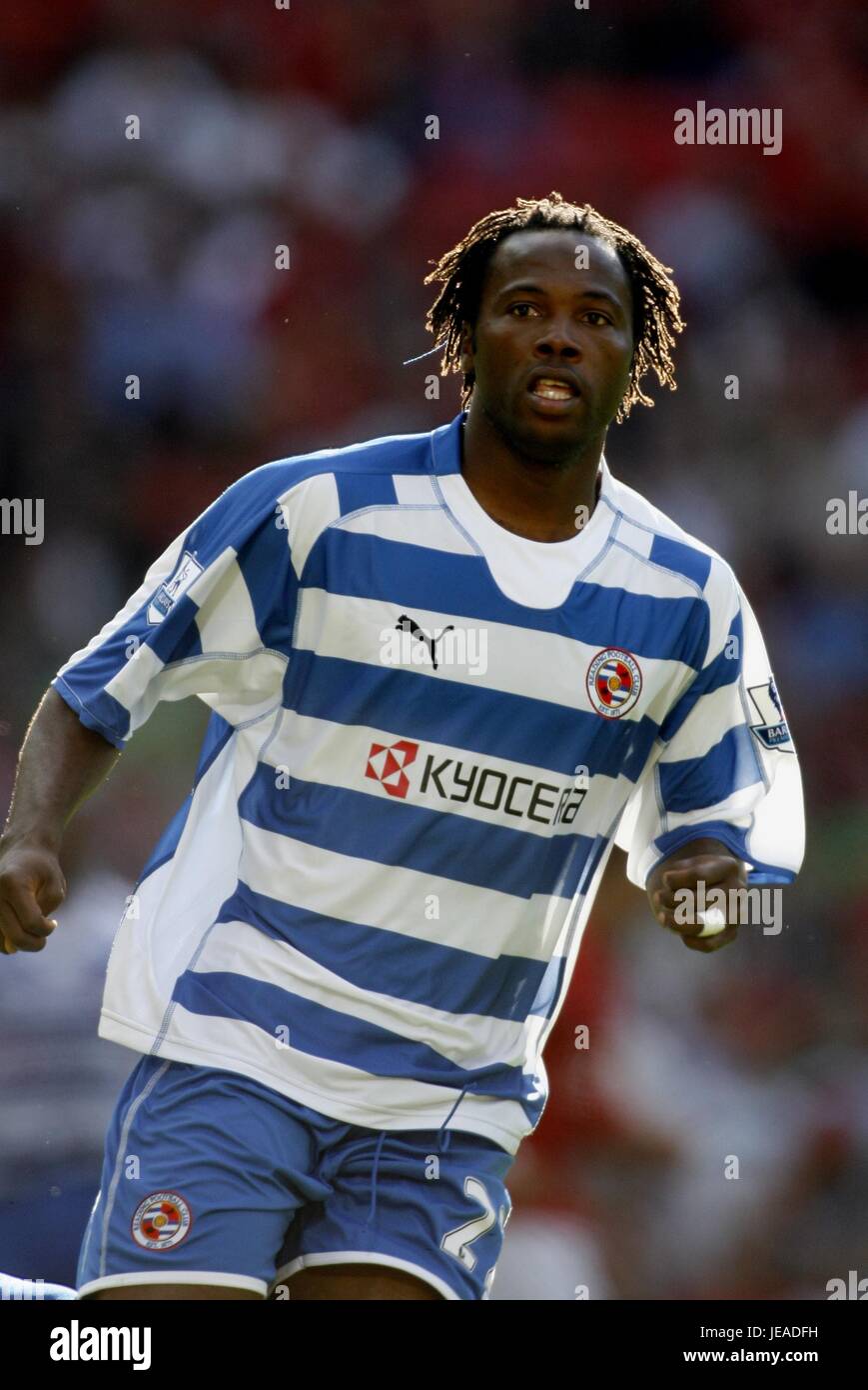 ANDRE BIKEY READING FC OLD TRAFFORD MANCHESTER ENGLAND 12 August 2007 ...