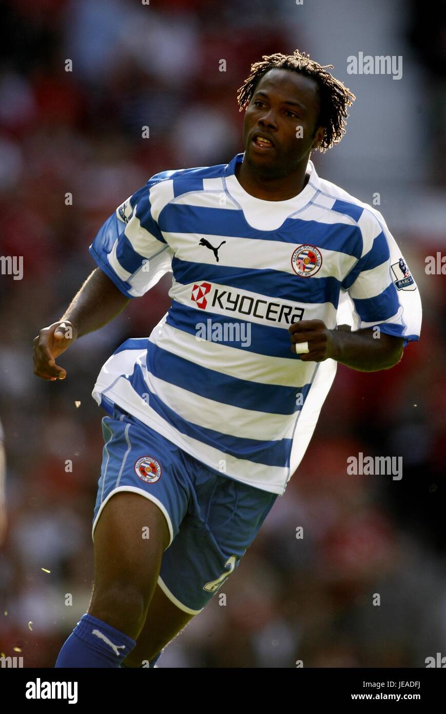 ANDRE BIKEY READING FC OLD TRAFFORD MANCHESTER ENGLAND 12 August 2007 ...