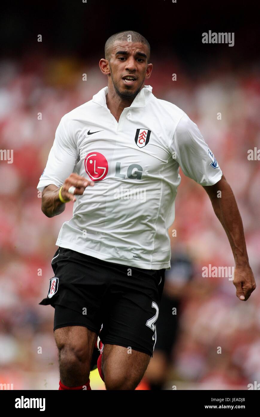 HAMEUR BOUAZZA FULHAM FC EMIRATES STADIUM LONDON ENGLAND 12 August 2007 ...
