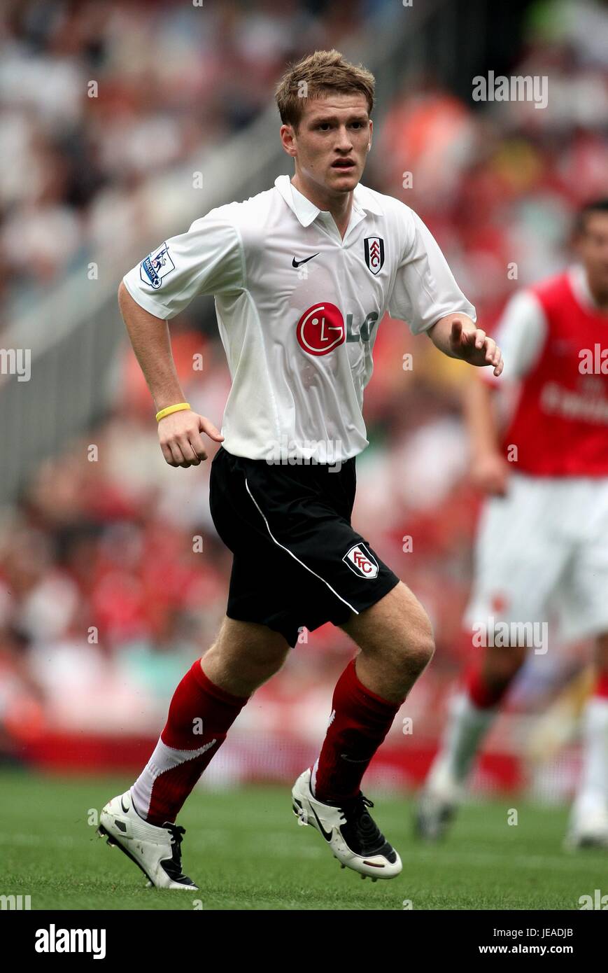 STEVEN DAVIS FULHAM FC EMIRATES STADIUM LONDON ENGLAND 12 August 2007 ...