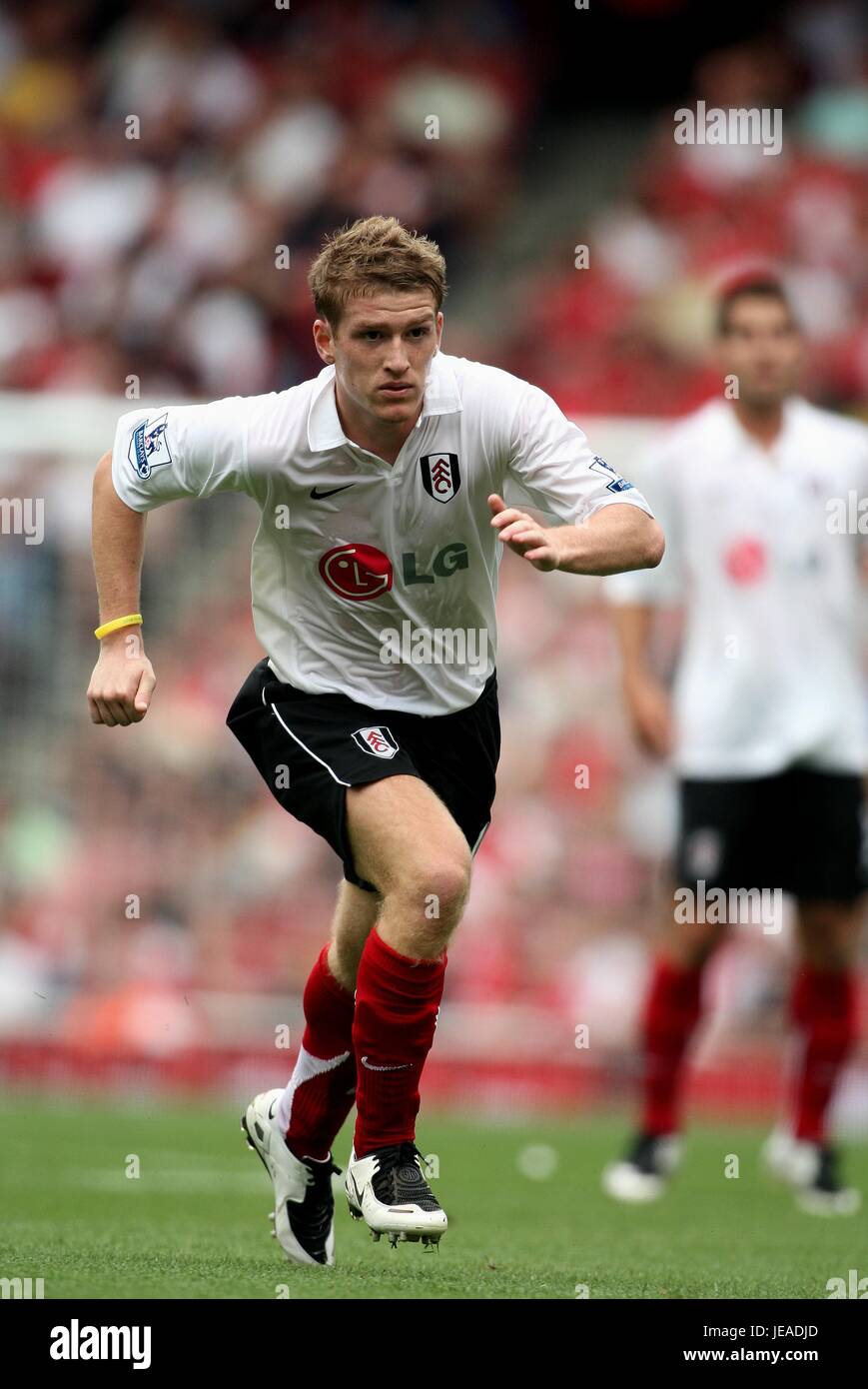 STEVEN DAVIS FULHAM FC EMIRATES STADIUM LONDON ENGLAND 12 August 2007 ...