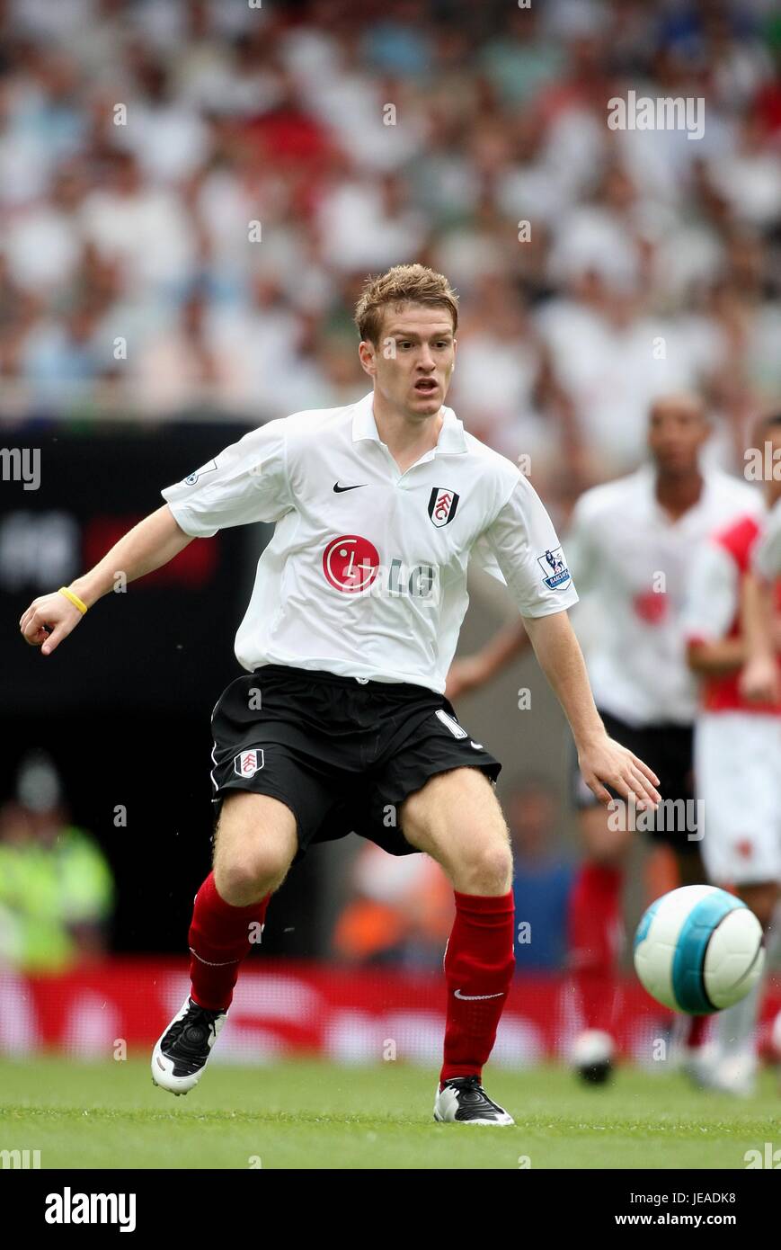 STEVEN DAVIS FULHAM FC EMIRATES STADIUM LONDON ENGLAND 12 August 2007 ...