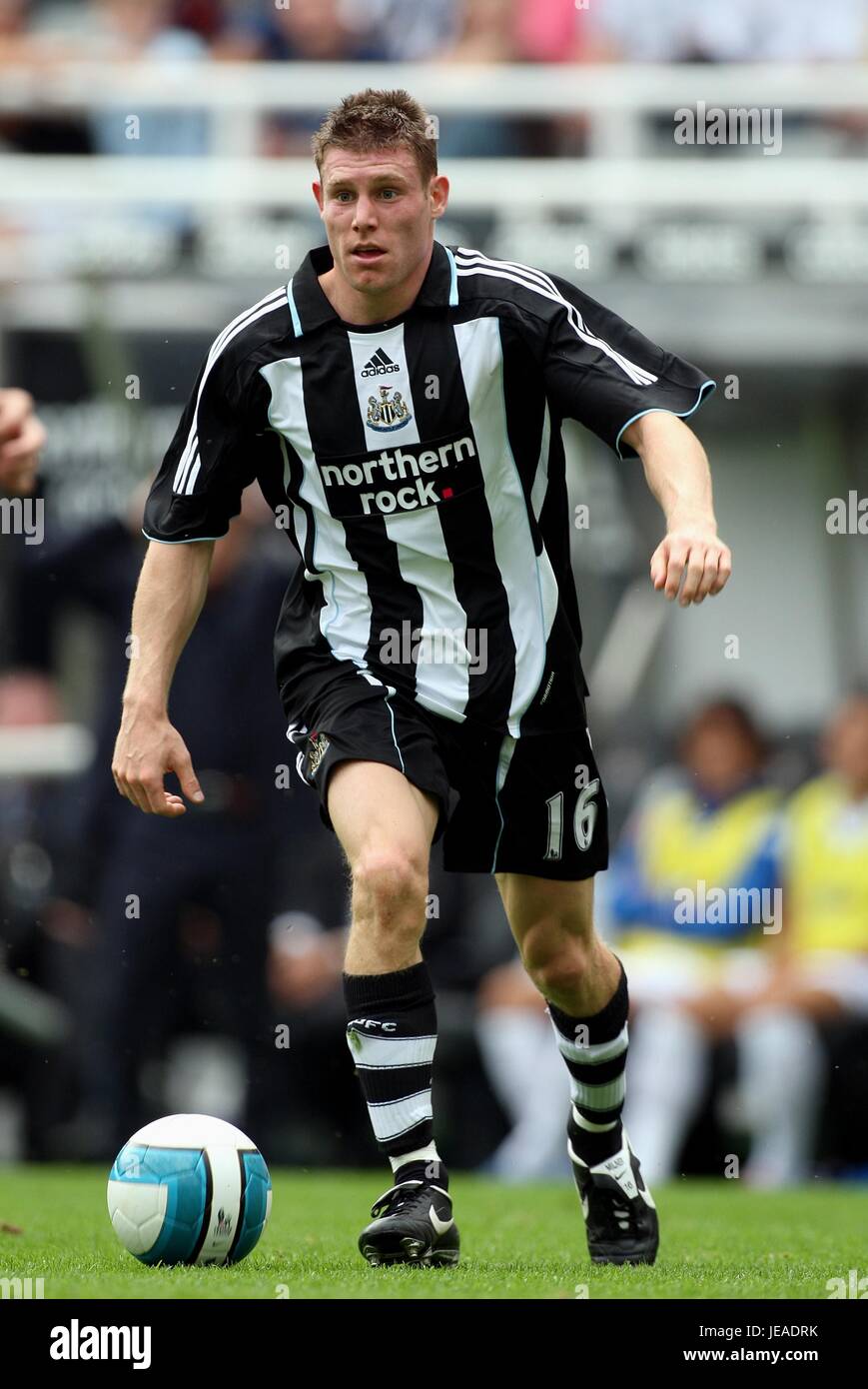 JAMES MILNER NEWCASTLE UNITED FC ST JAMES PARK NEWCASTLE 05 August 2007 ...