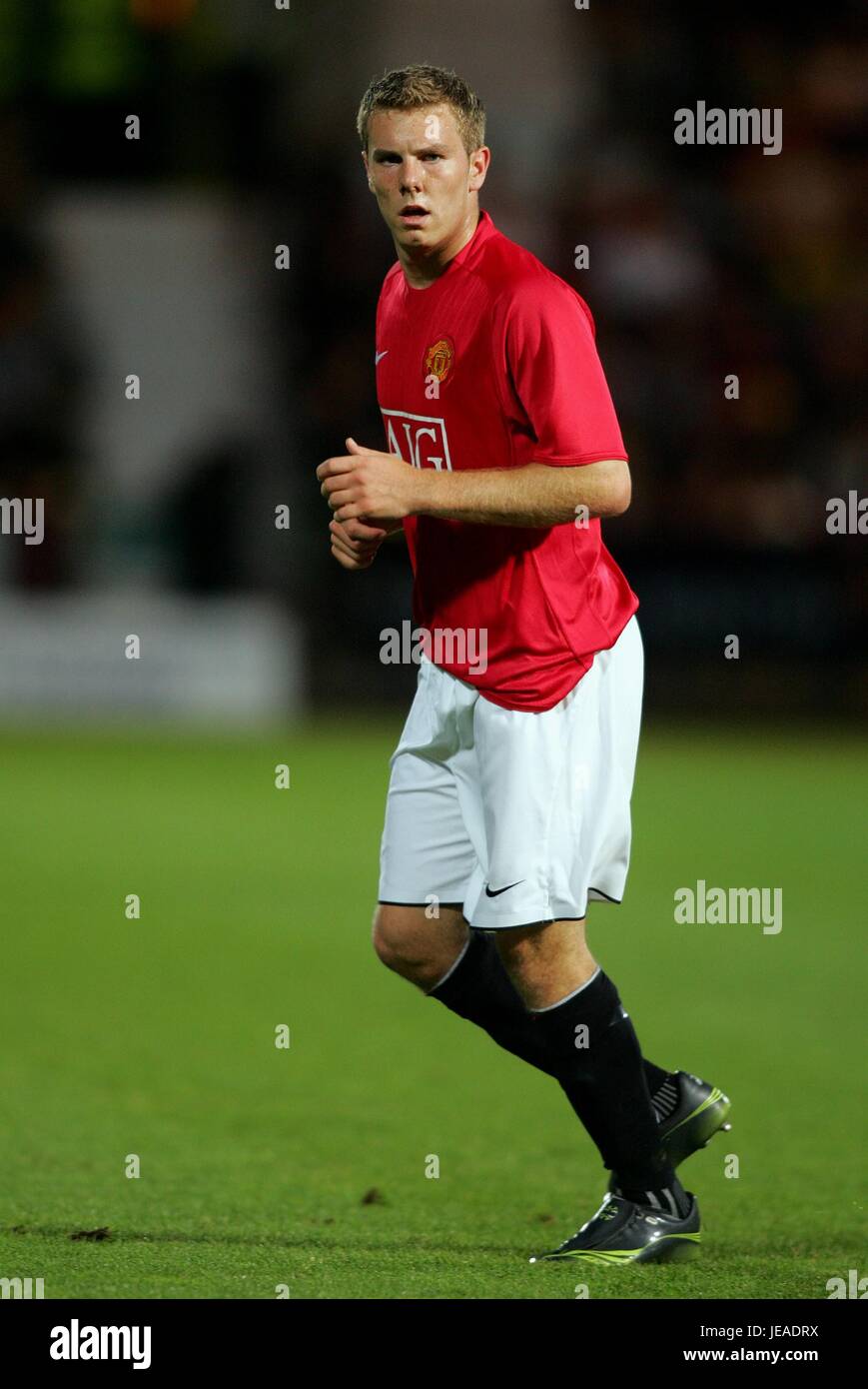 SEAN EVANS MANCHESTER UNITED FC EAST END PARK DUNFERMLINE SCOTLAND 08 ...