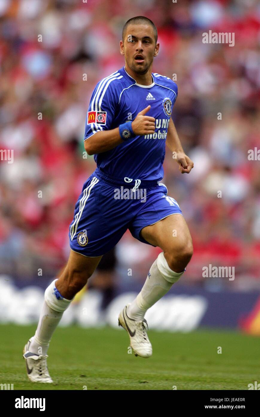 JOE COLE CHELSEA FC WEMBLEY LONDON ENGLAND 05 August 2007 Stock Photo ...