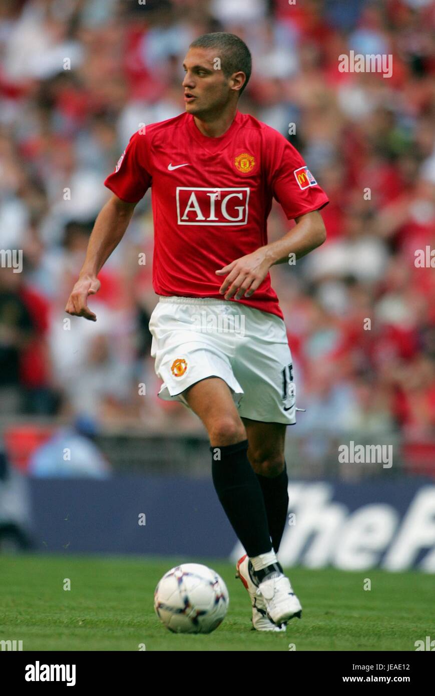 NEMANJA VIDIC MANCHESTER UNITED FC WEMBLEY LONDON ENGLAND 05 August ...