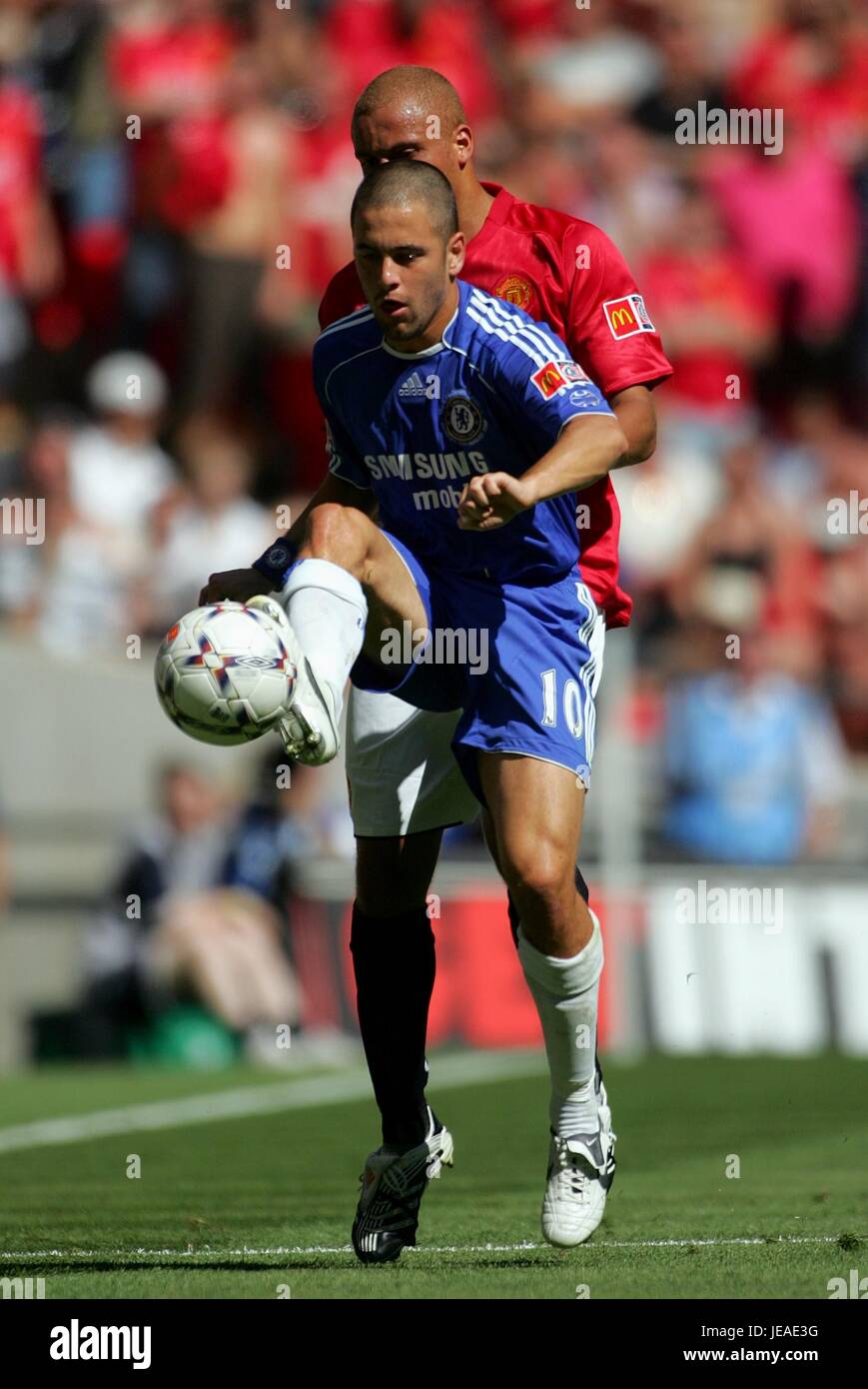 JOE COLE CHELSEA FC WEMBLEY LONDON ENGLAND 05 August 2007 Stock Photo ...