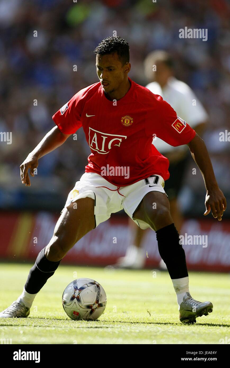 LUIS NANI MANCHESTER UNITED FC WEMBLEY LONDON ENGLAND 05 August 2007 ...