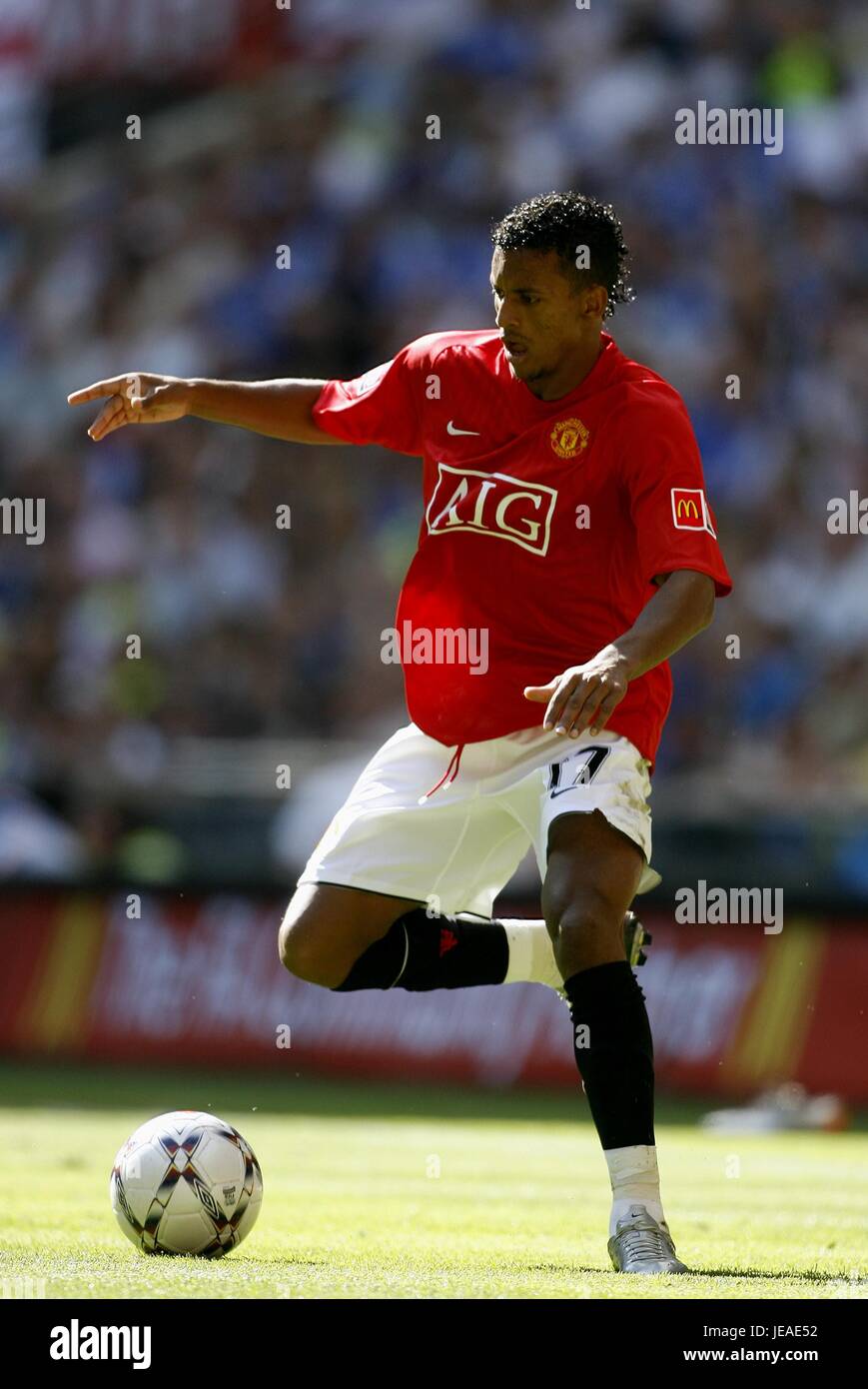 LUIS NANI MANCHESTER UNITED FC WEMBLEY LONDON ENGLAND 05 August 2007 ...