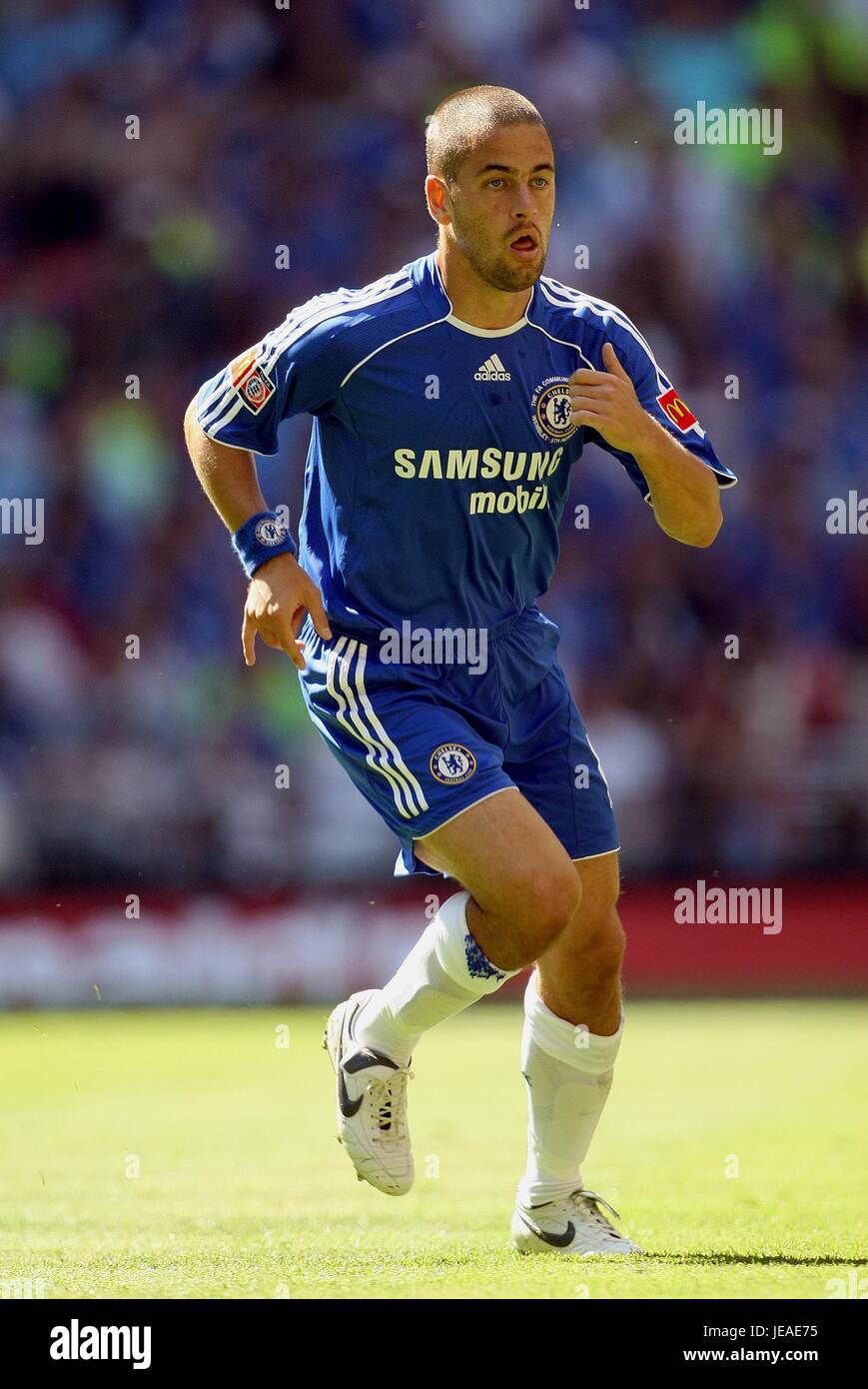 JOE COLE CHELSEA FC WEMBLEY LONDON ENGLAND 05 August 2007 Stock Photo ...