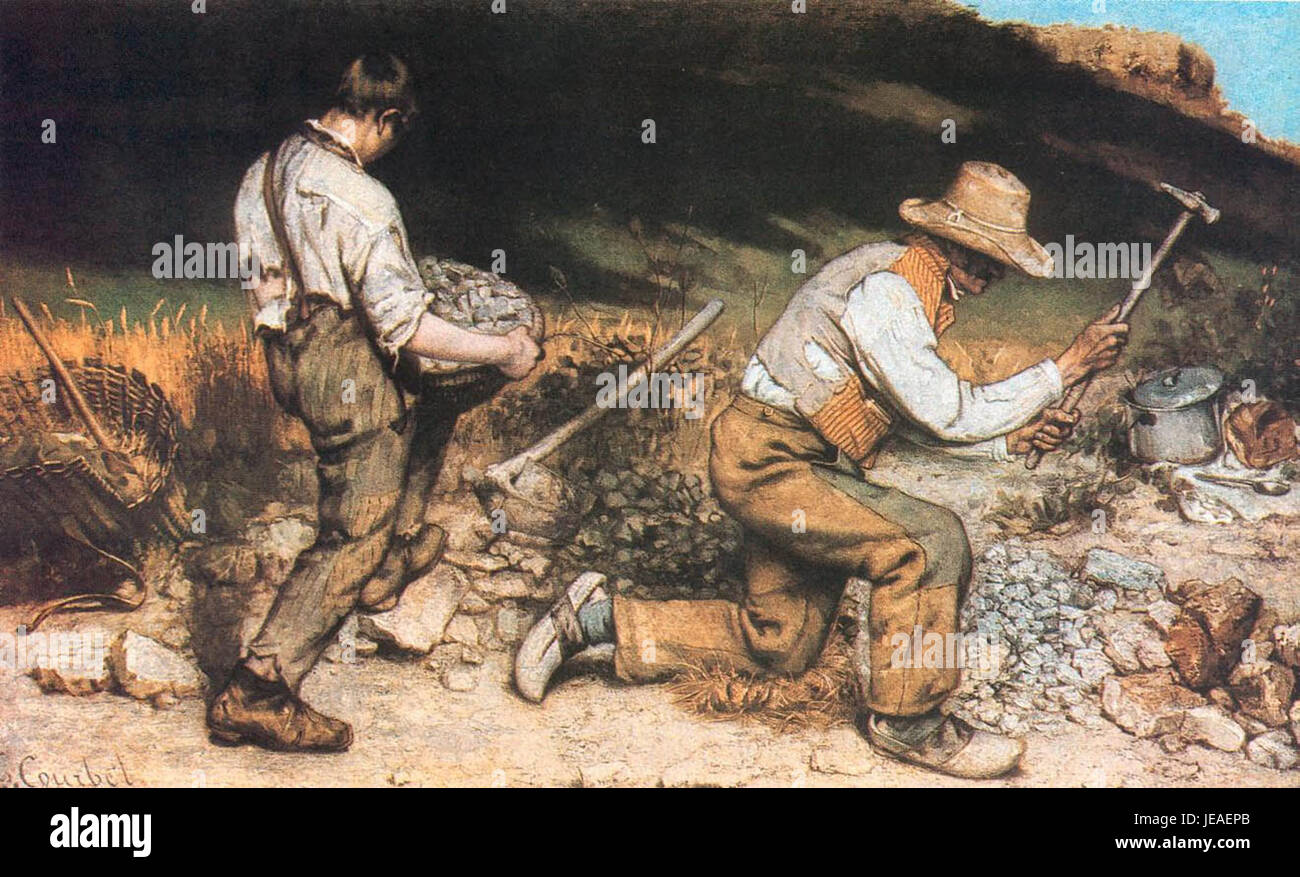 The stone breakers courbet hi-res stock photography and images - Alamy