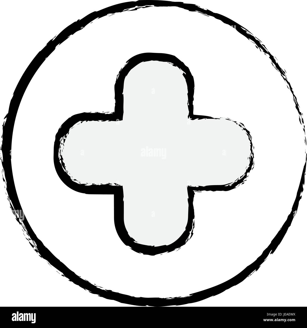 figure cross clinic symbol to healthcare people Stock Vector Image ...