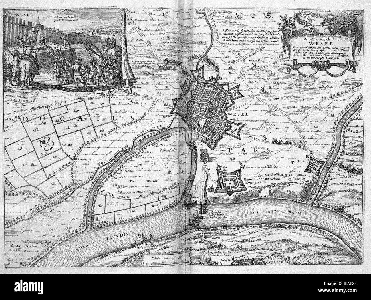 Historical map detail from Black and White Stock Photos & Images - Alamy