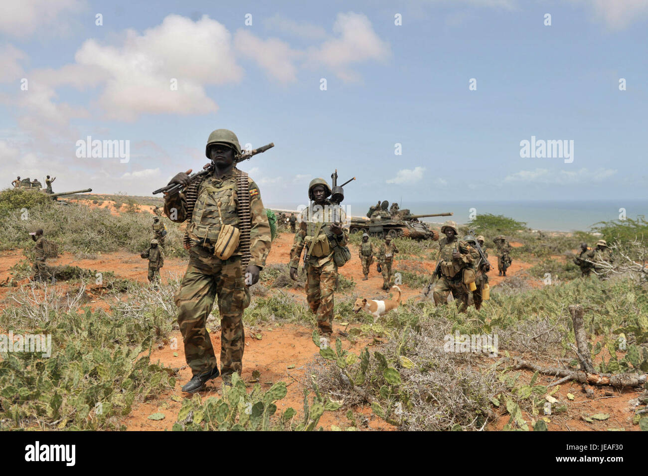 A photograph documenting Day 1 of the Barawe Offensive in October 2014 ...