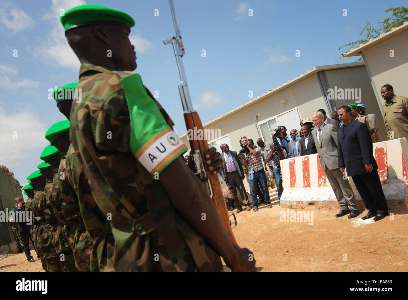 This photograph from June 3, 2013, captures the arrival of UNSOM ...