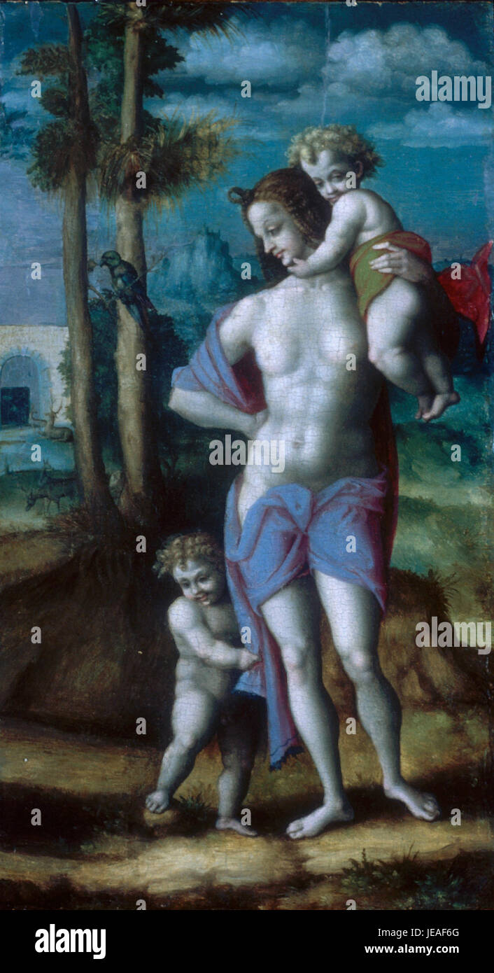 'Eva con Caino e Abele' by Bacchiacca depicts the biblical scene of Eve ...