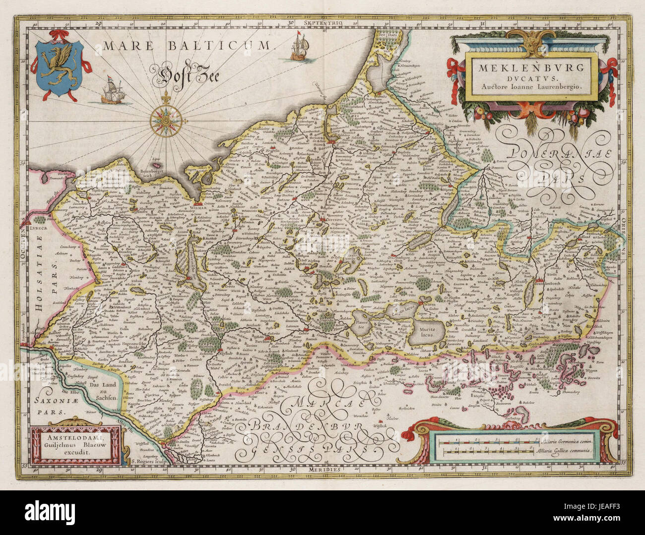 Mecklenburg map hi-res stock photography and images - Alamy