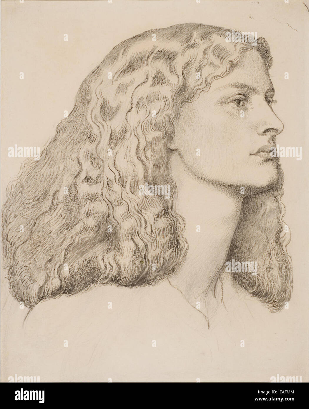 Dante Gabriel Rossetti's painting of Annie Miller, a Victorian model ...