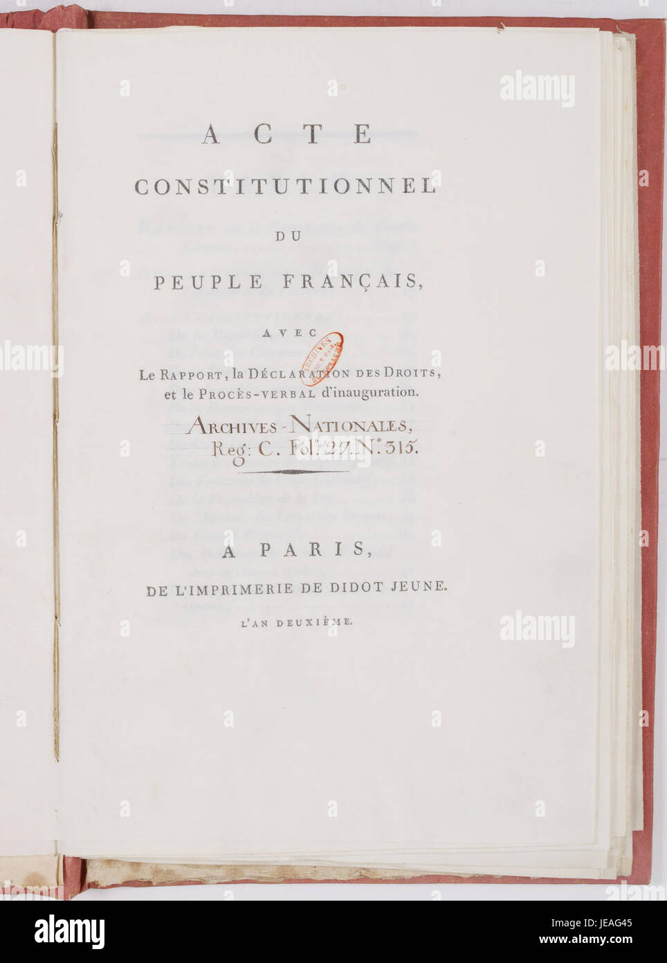 1793 constitution hi-res stock photography and images - Alamy