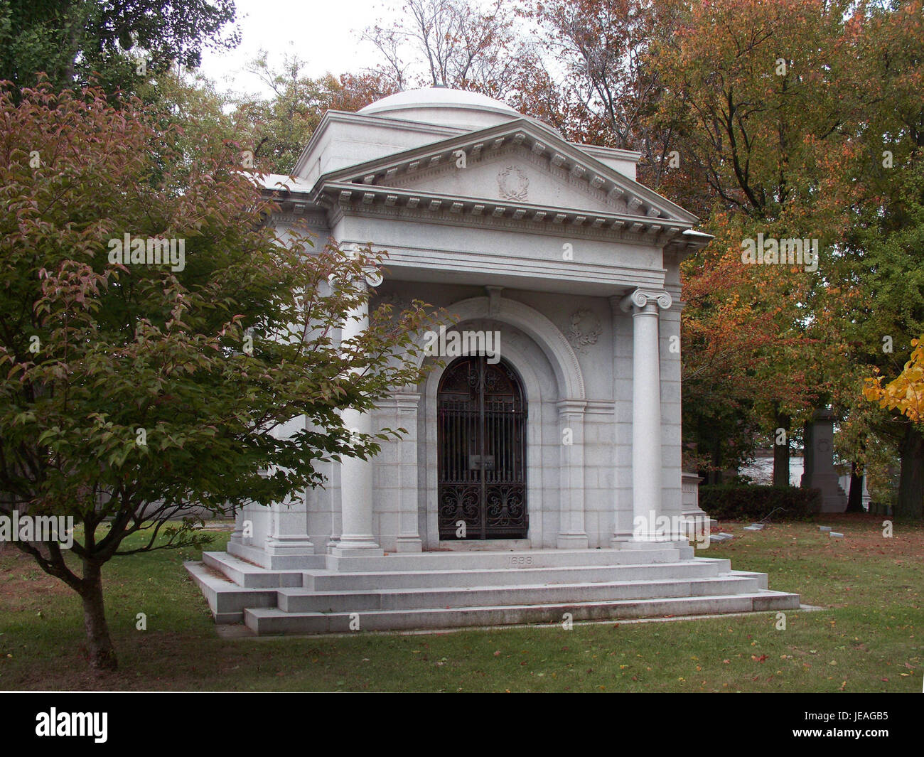 A photograph taken on October 16, 2014, showing the memorials and ...