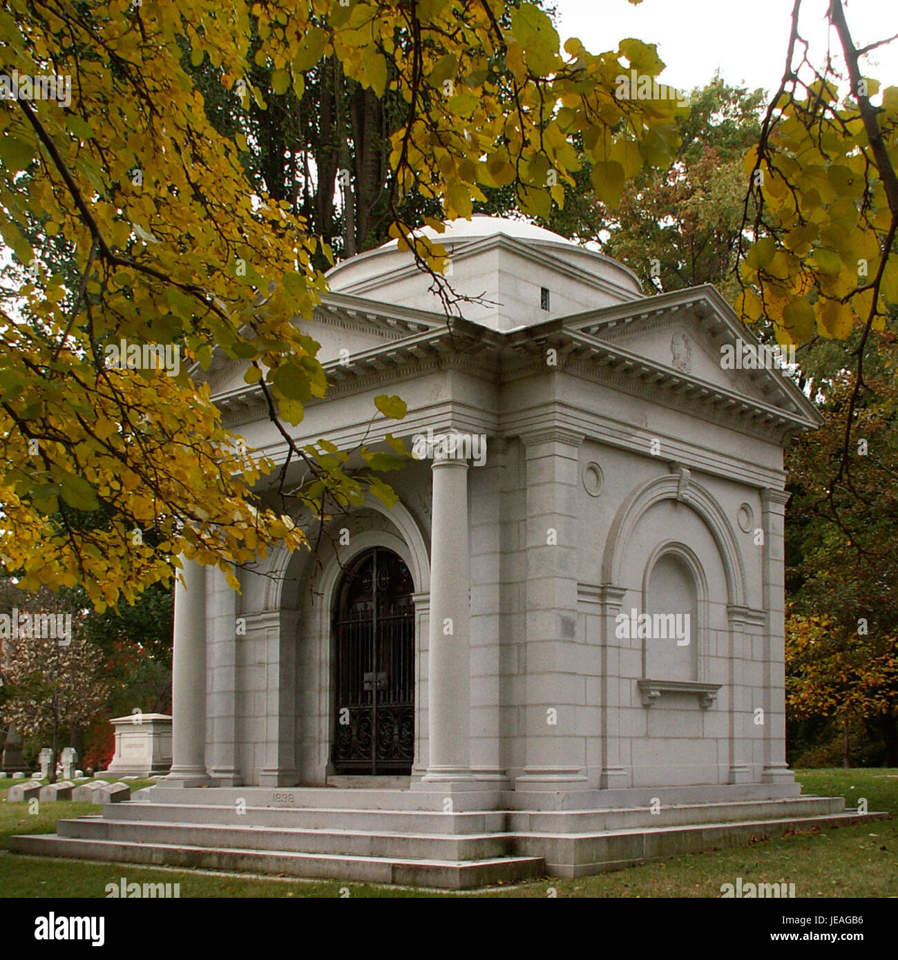 A photograph taken on October 16, 2014, at Homewood Cemetery in ...