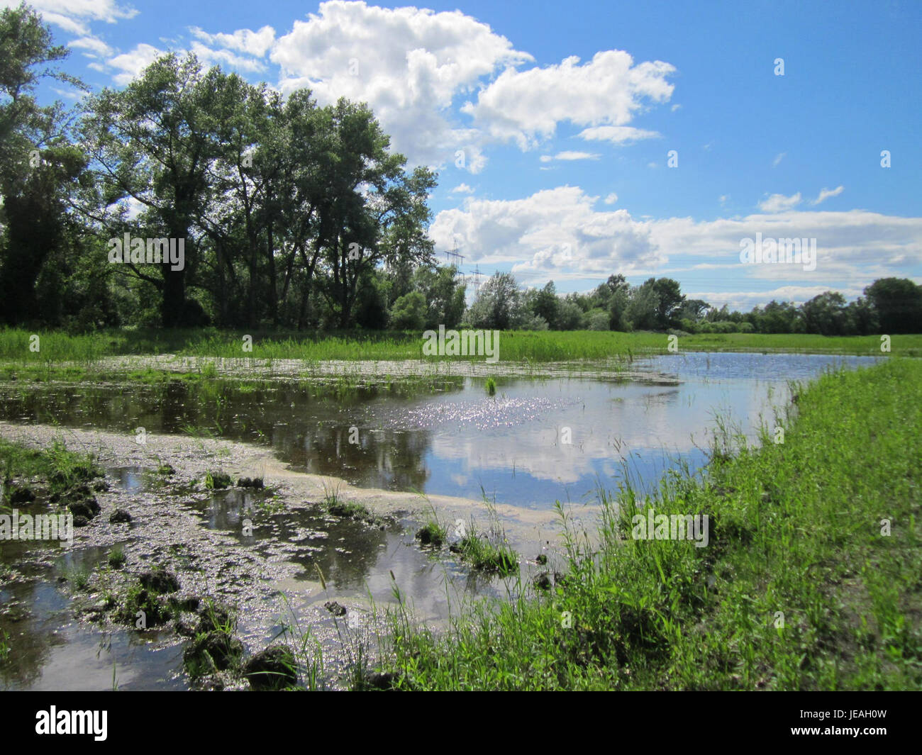 A 'Rueckhaltebecken' is a retention basin used to manage water flow and ...