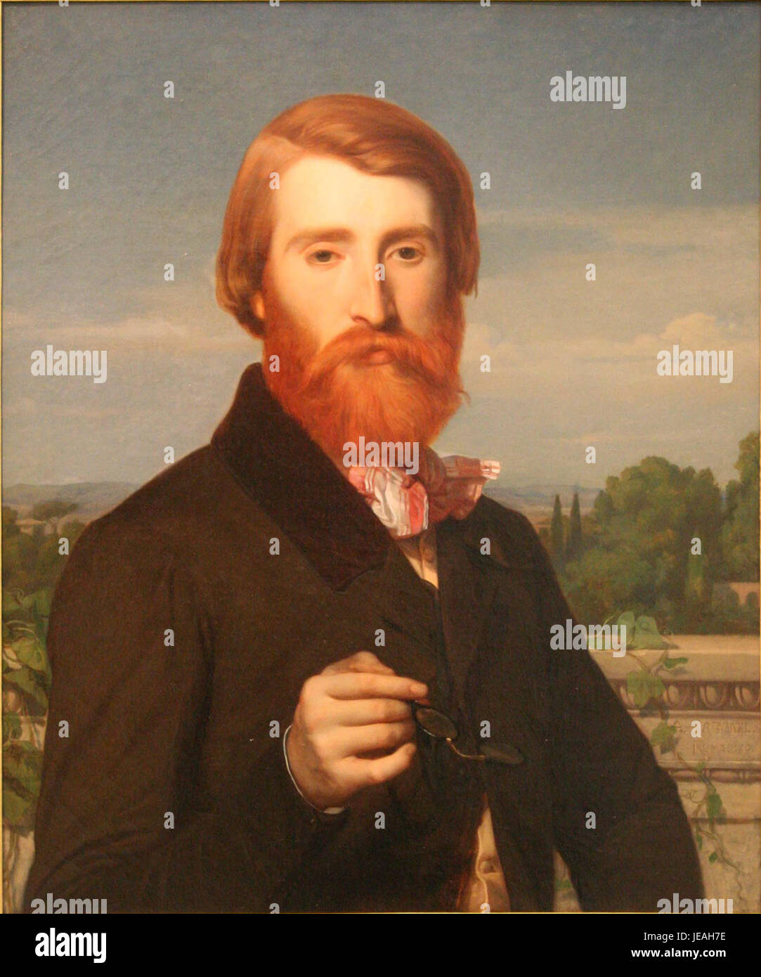 The painting 'Portrait d'Alfred Bruyas' by Alexandre Cabanel presents ...