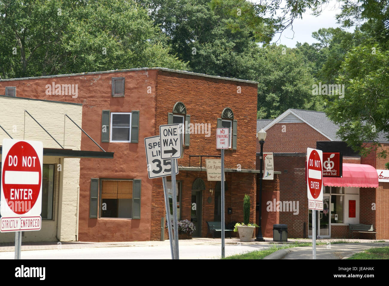 This image, captured on June 29, 2013, shows Main Street in Hogansville ...