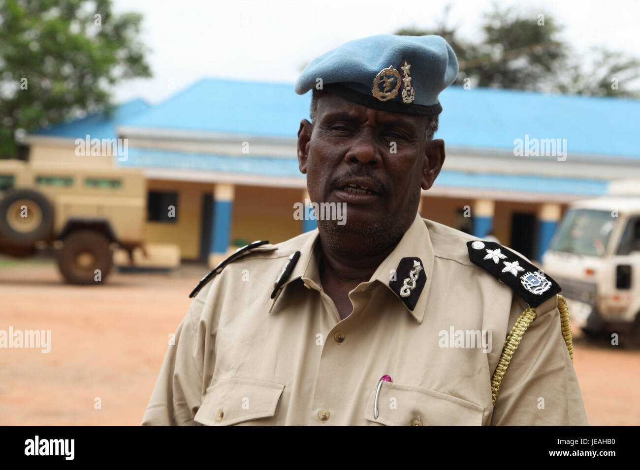 This image captures the AMISOM police mentoring Somali Police Force ...
